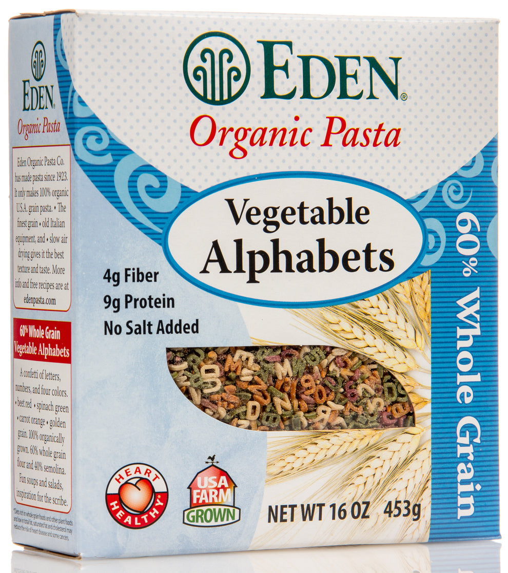 Eden Foods Vegetable Alphabets, Organic – Manna Harvest