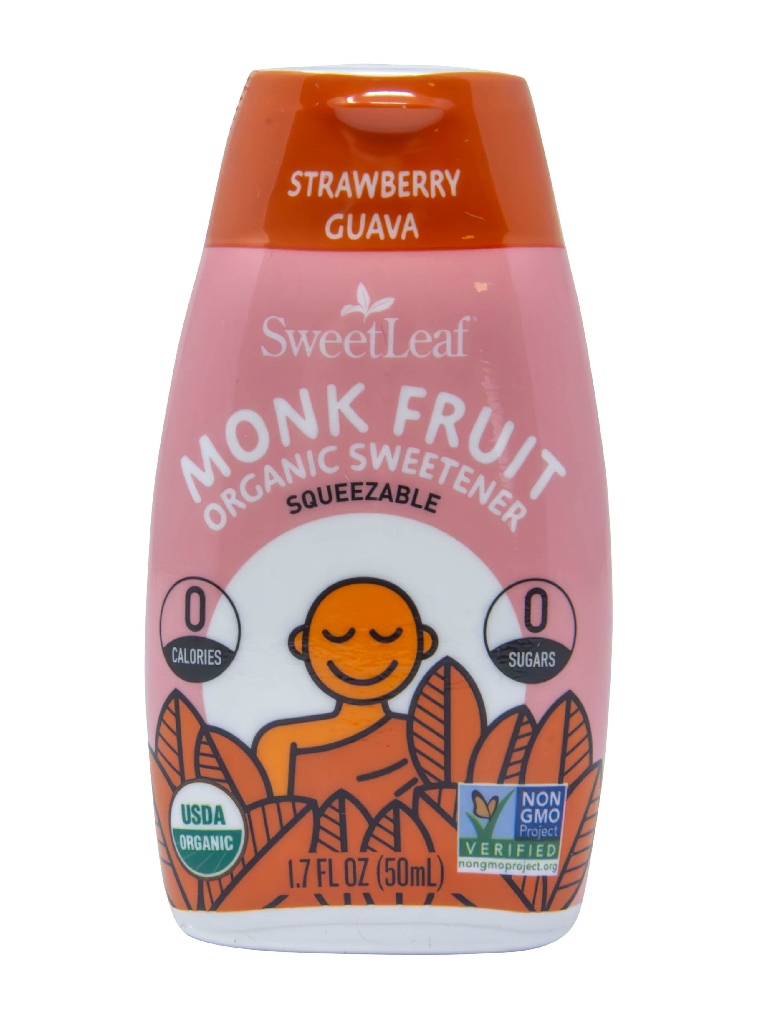 Sweet Leaf Monk Fruit Liquid Squeezable, Strawberry Guava, Organic ...