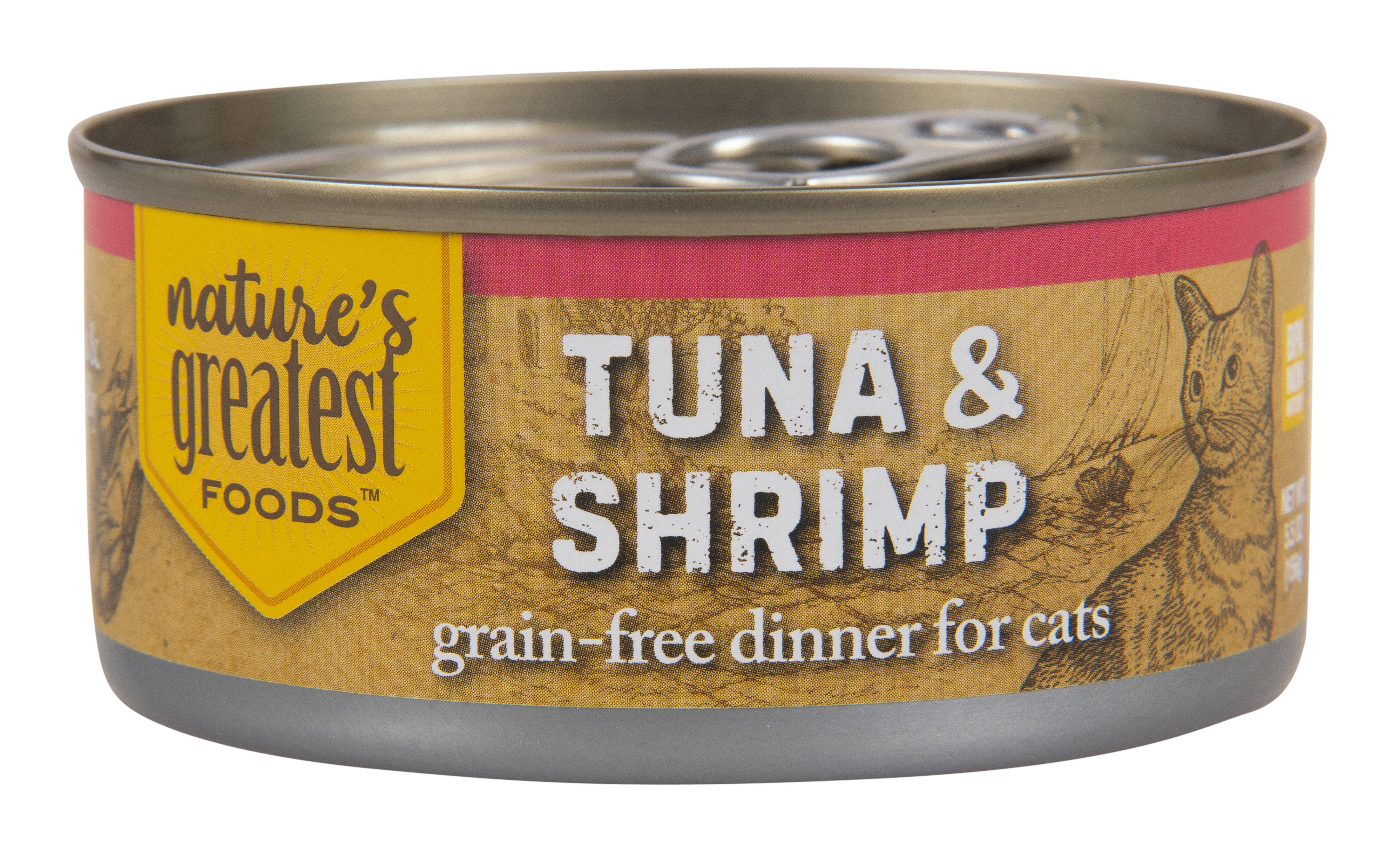 Nature's Greatest Foods Cat Food, Canned, Tuna & Shrimp in Jelly ...