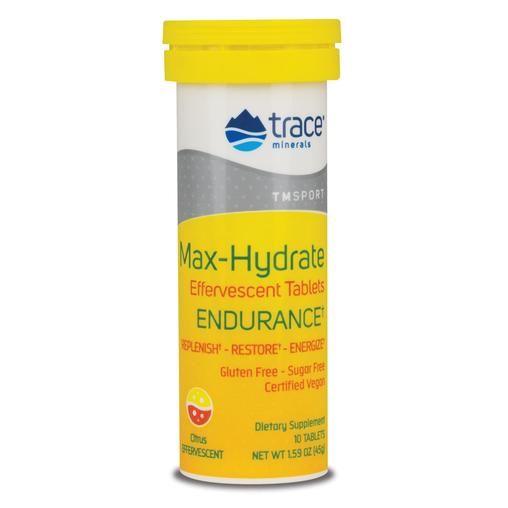 Trace Minerals Max-Hydrate Endurance Tablets, Citrus – Manna Harvest