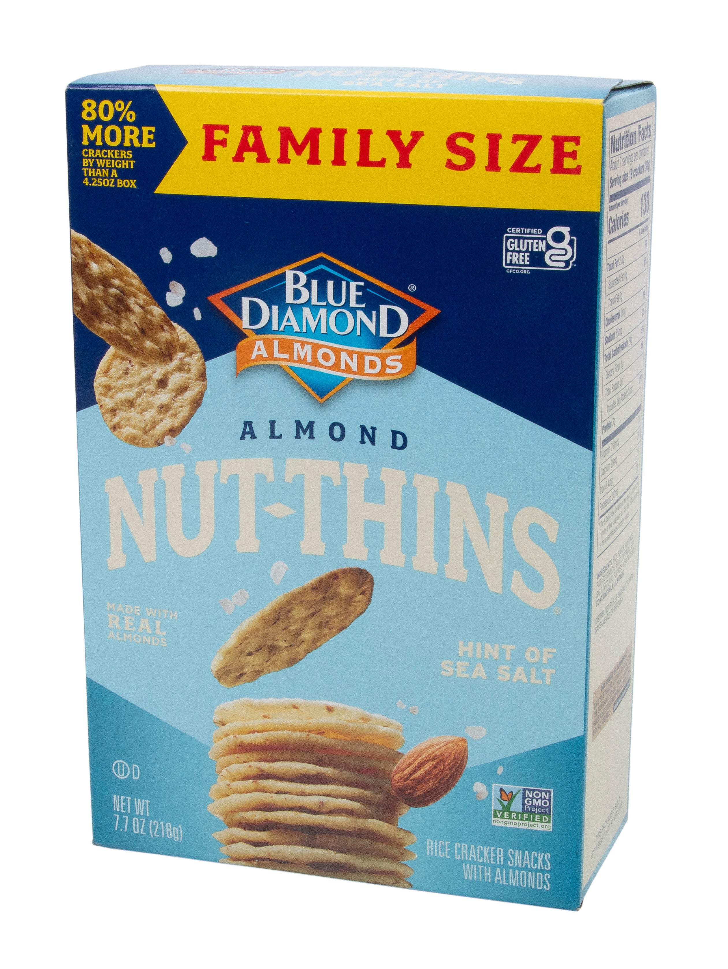 Blue Diamond Almond Nut Thins Cracker, Hint of Sea Salt – Manna Harvest