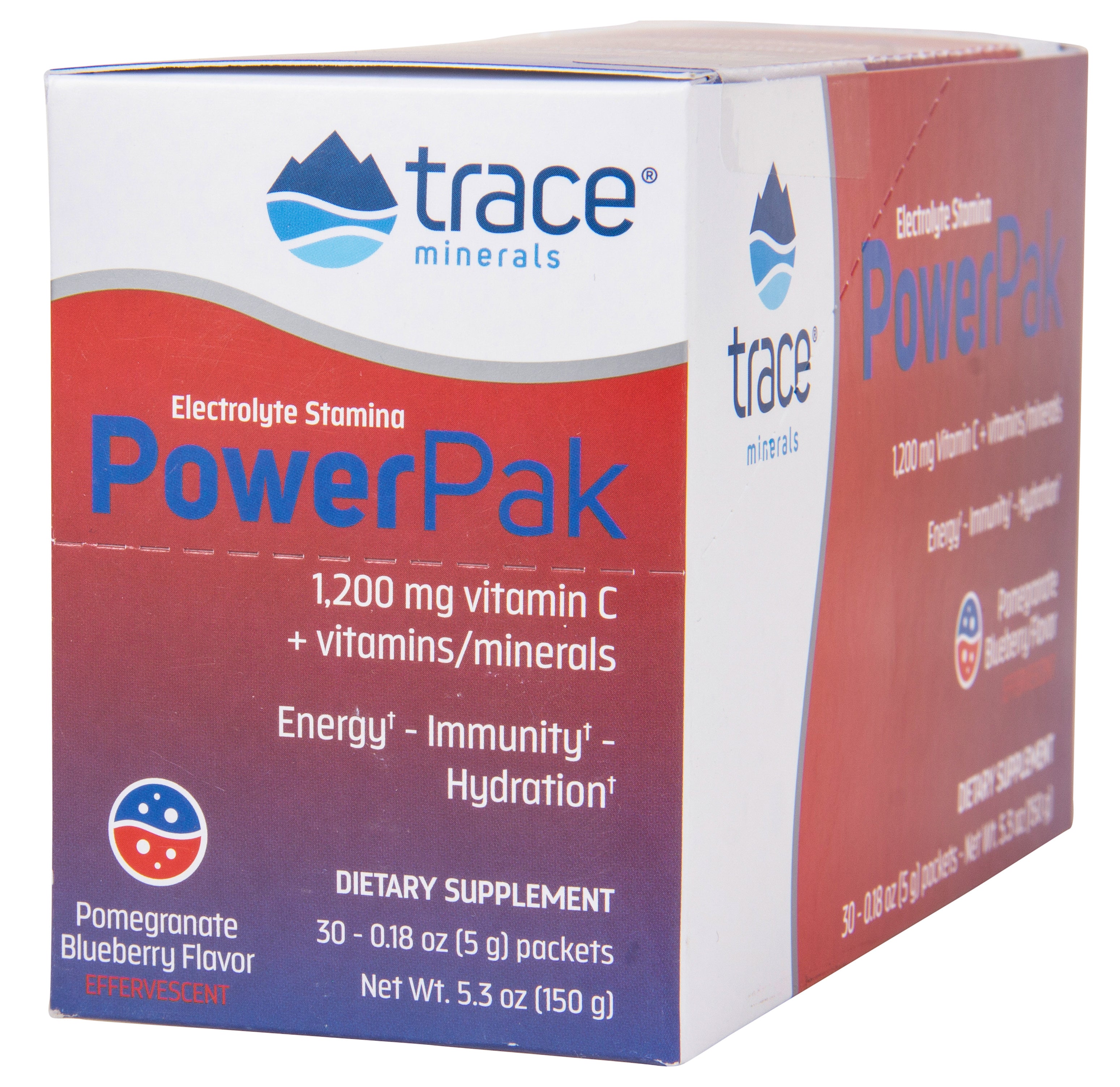 Trace Minerals Electrolyte Stamina Power Pak, Pomegranate Blueberry ...
