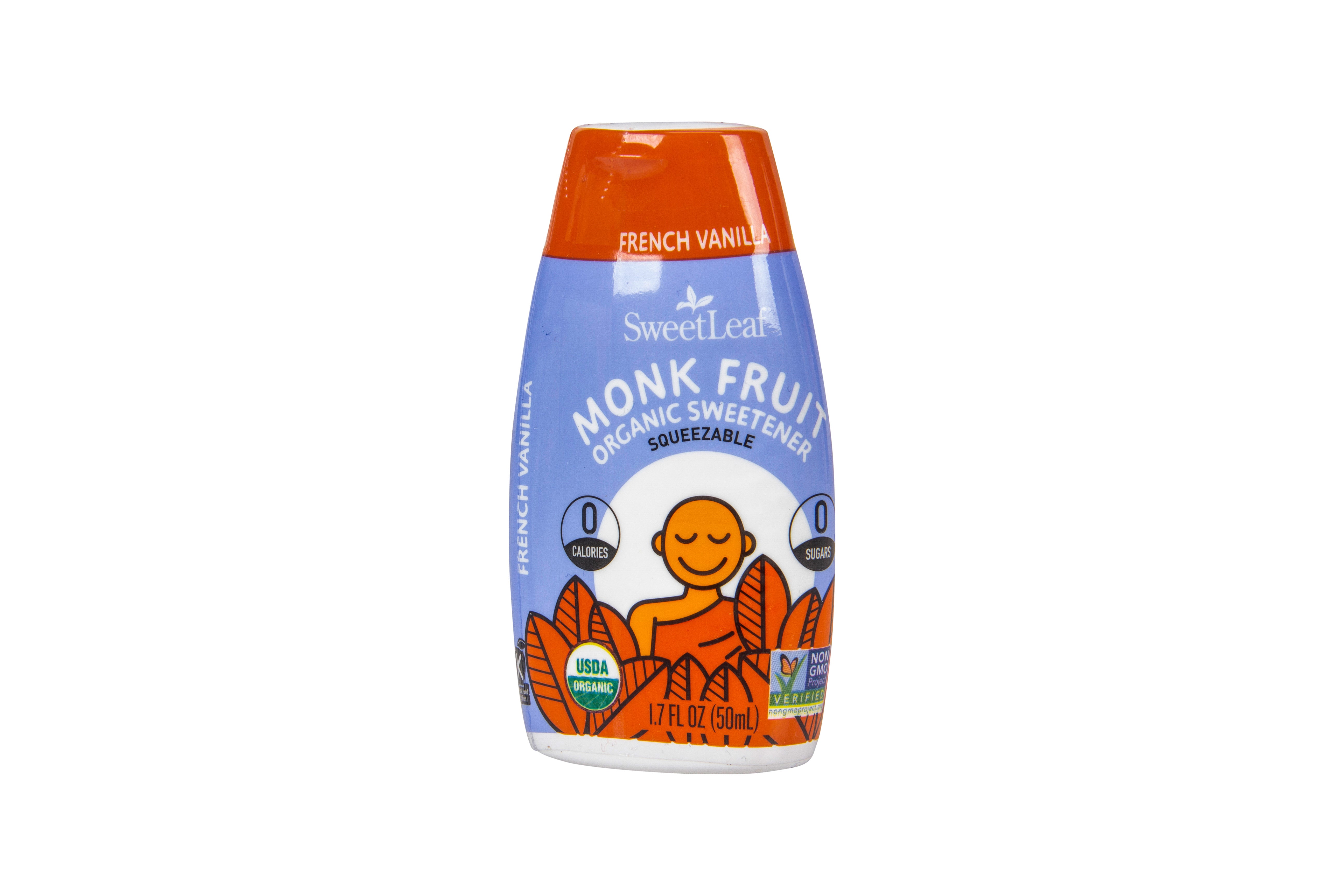 Sweet Leaf Monk Fruit Liquid Squeezable, French Vanilla, Organic ...